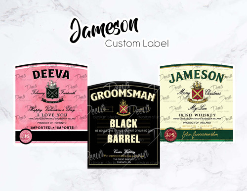 Jameson Custom Sticker Label | Deeva Design Studio