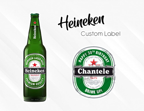 Heineken Custom Sticker Label | Deeva Design Studio