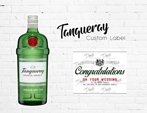 Tanqueray Custom Sticker Label | Deeva Design Studio