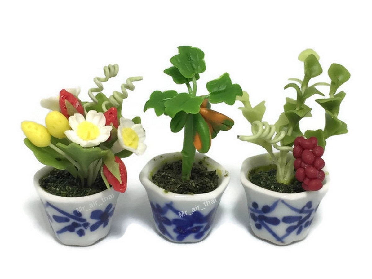 4 pieces Miniature Flower 4 color and Miniature Orchids,Miniature ...