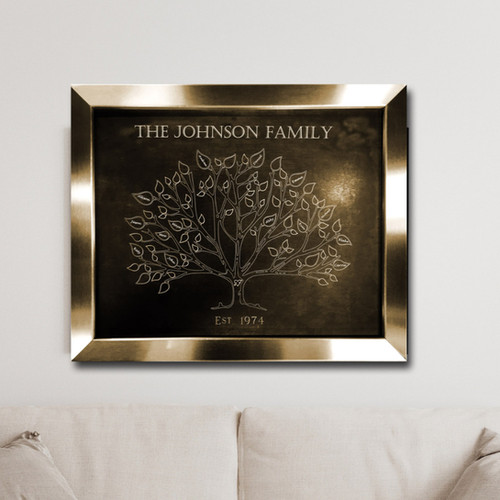 Engraved Family Tree - Antique Bronze | Gulley Metal