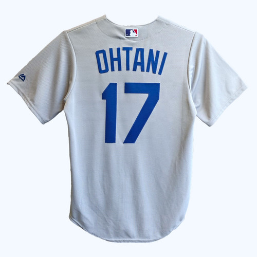 Men's LA Dodgers Ohtani Grey Alt Majestic Replica Jersey STITCHED ...