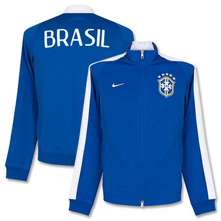 Men's Brazil nike Blue Track Jacket | VancitysportsShop