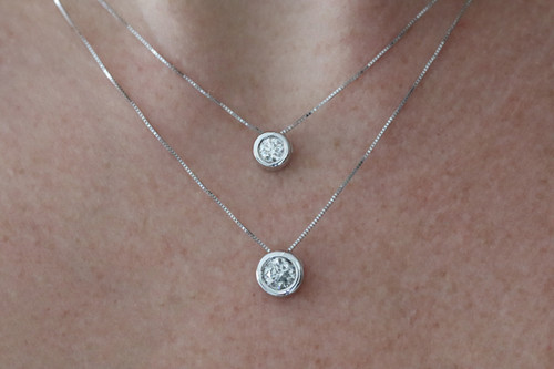 Round Bezel Necklace | Shop Jewelry Online