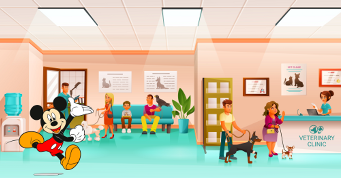 Um toque da magia Disney no atendimento veterinário