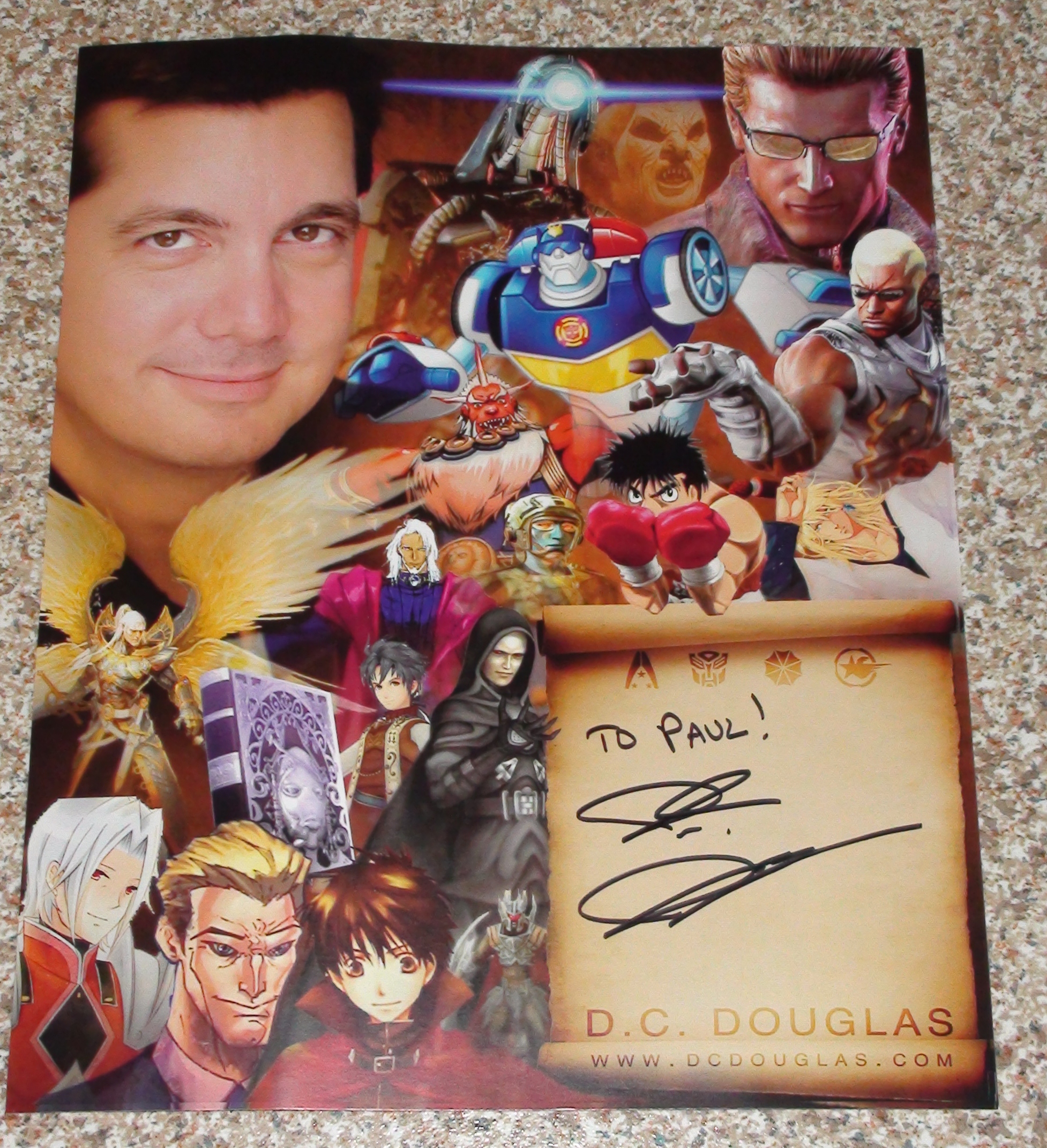 Voice Actor Video Game Autographs