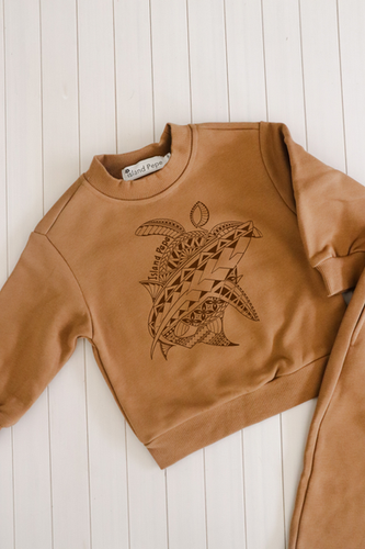 "Turtle and the Shark" Tracksuit - Coconut | islandpepe