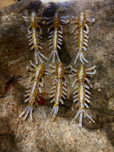 Mayfly Larvae-pure gold 6 baits per pack | fishongetthe.net