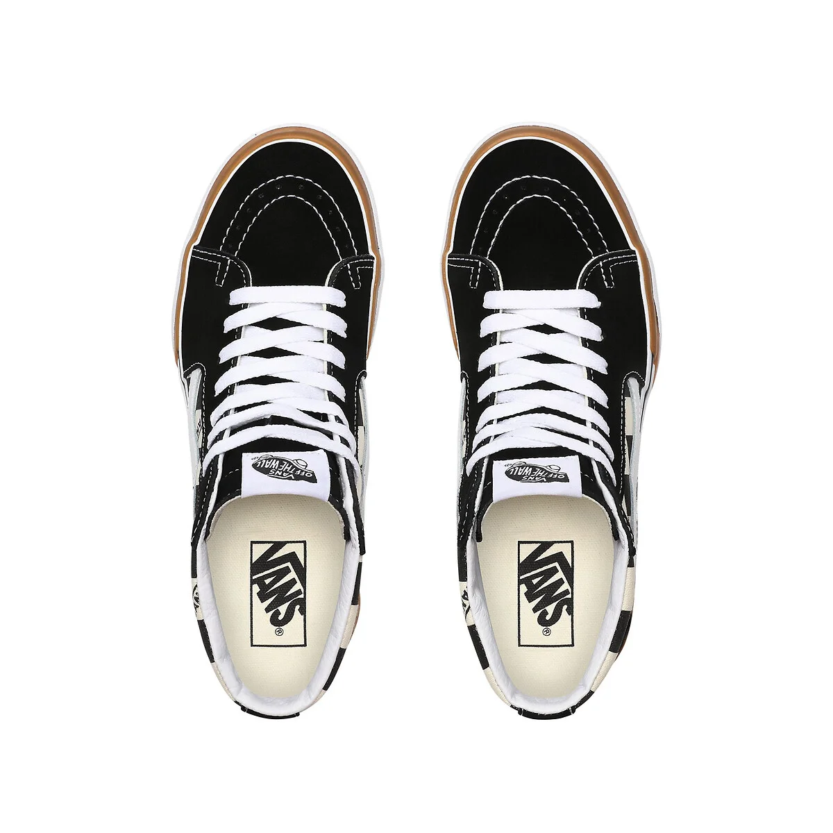 Vans Sk8-Hi Stacked High Top Trainers Checkboard Style | Mzansi Closet