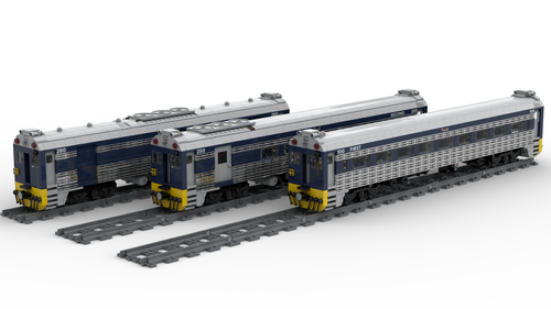 South Australian Railways Bluebird Railcars | Schmick Bricks