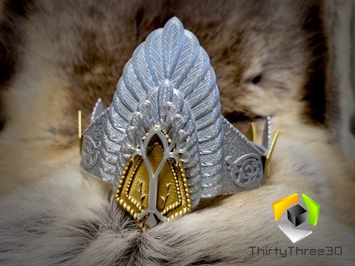 Aragorn / King Elessar crown kit, 3d printed, (Unofficial) | ThirtyThree3d