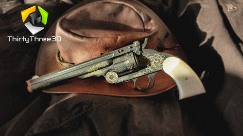 Dutch's Schofield Revolver RDR2, 3D Printed, Unofficial. | ThirtyThree3d