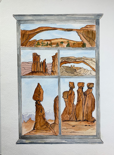 Outside My Window by Janet Buckingham | Moab Arts