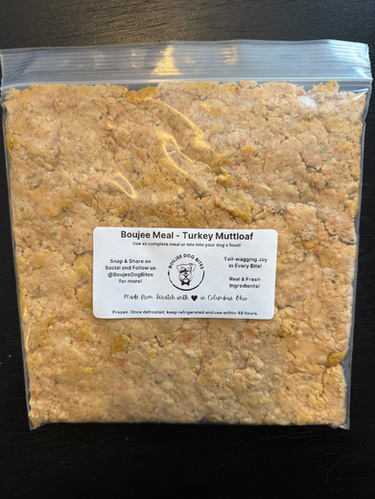**NEW** Boujee Bowl Topper - "Turkey Muttloaf" Flavor - 16 oz Medium ...