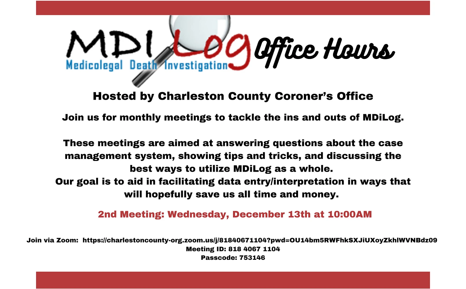 MDi Log | SCCoroners