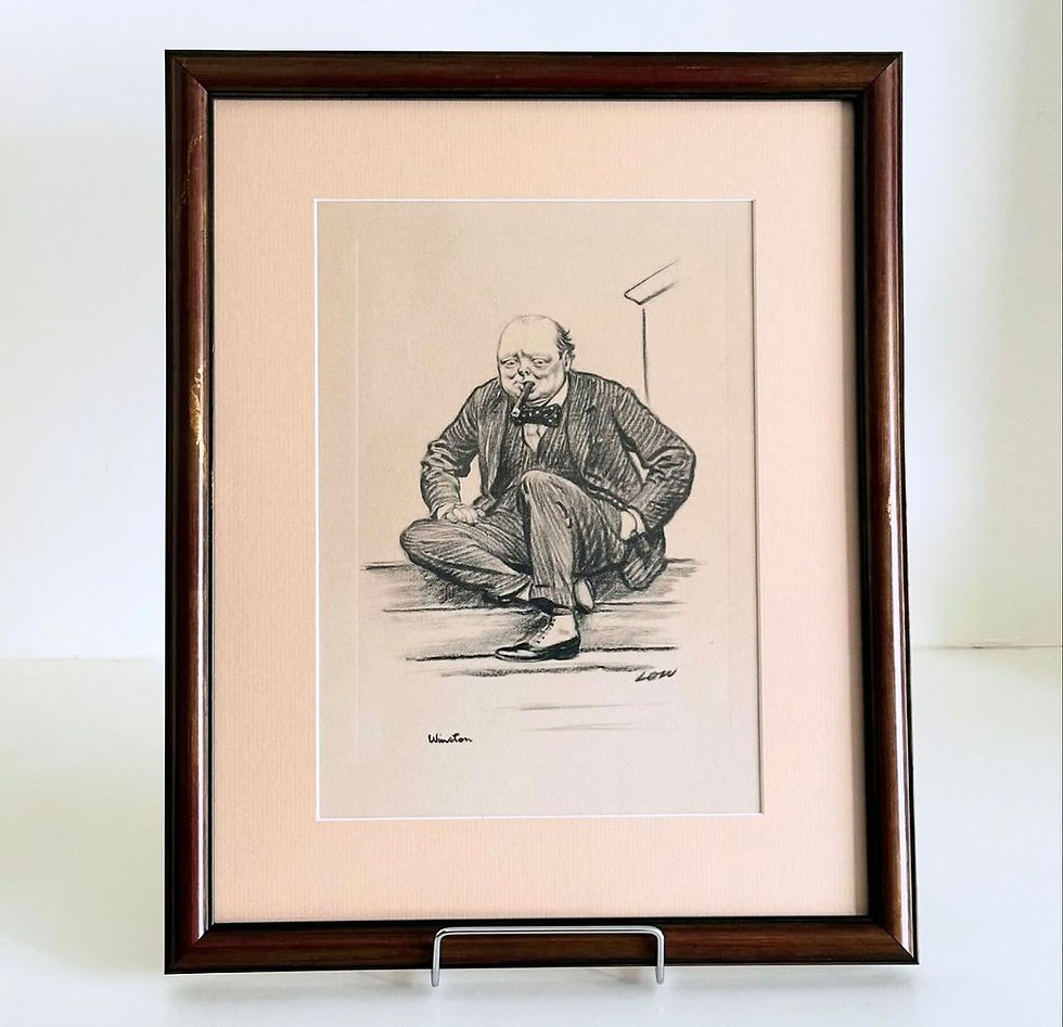 "Winston" by Sir David Low, c.1926 | Woodnutt Antiques