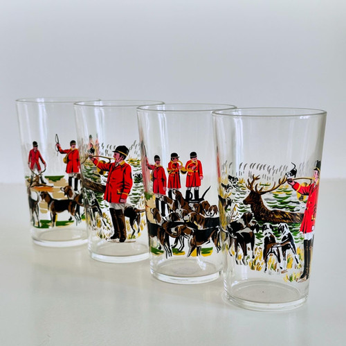 A Set of Four French Hunting Glasses, c.1950 | Woodnutt Antiques