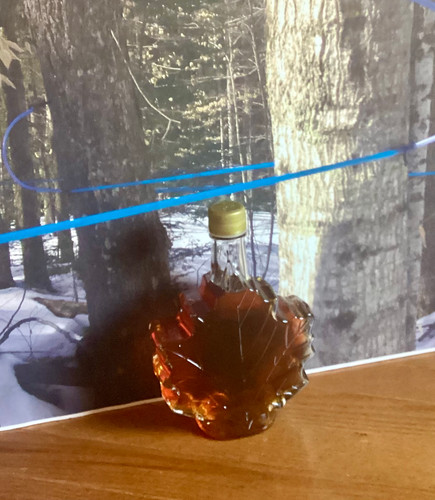Maple Syrup Beautiful Maple Leaf Glass Bottle | Valley View Maple Fa