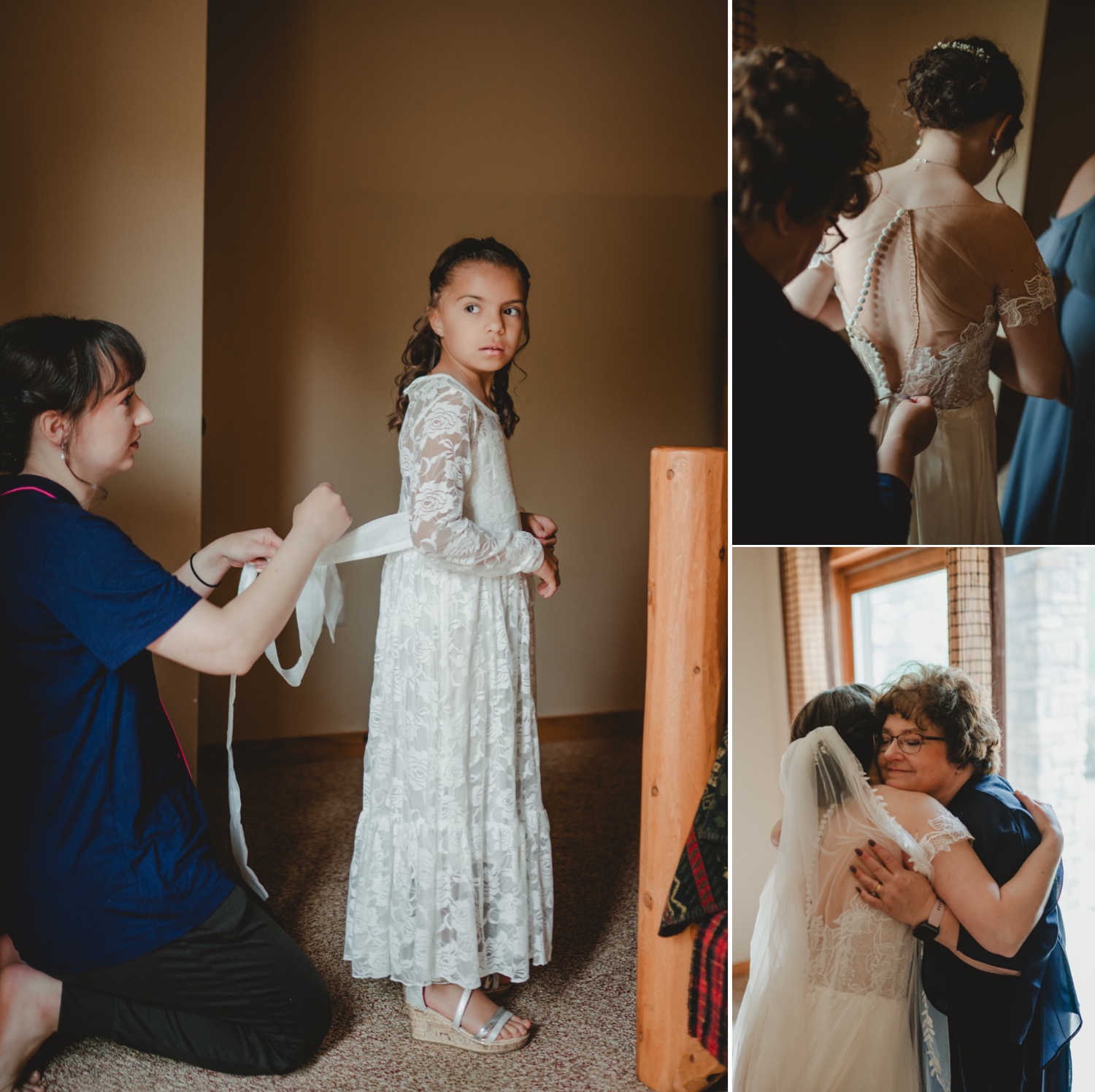 Haley + Zack's wedding day at Eagle Waters Resort