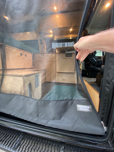 Slider Door Privacy & Bug Screen | glampervan