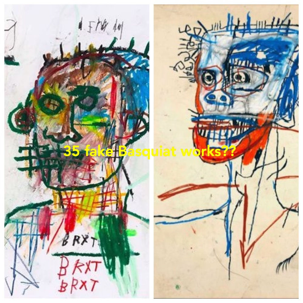 Exhibition of 35 fake Basquiat drawings?