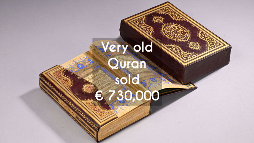 A very old Quran sold for €730,000