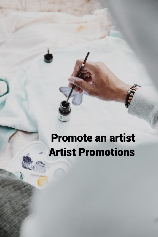 Promote an artist painter, sculptor