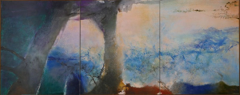 Zao Wou Ki looking at Claude Monet