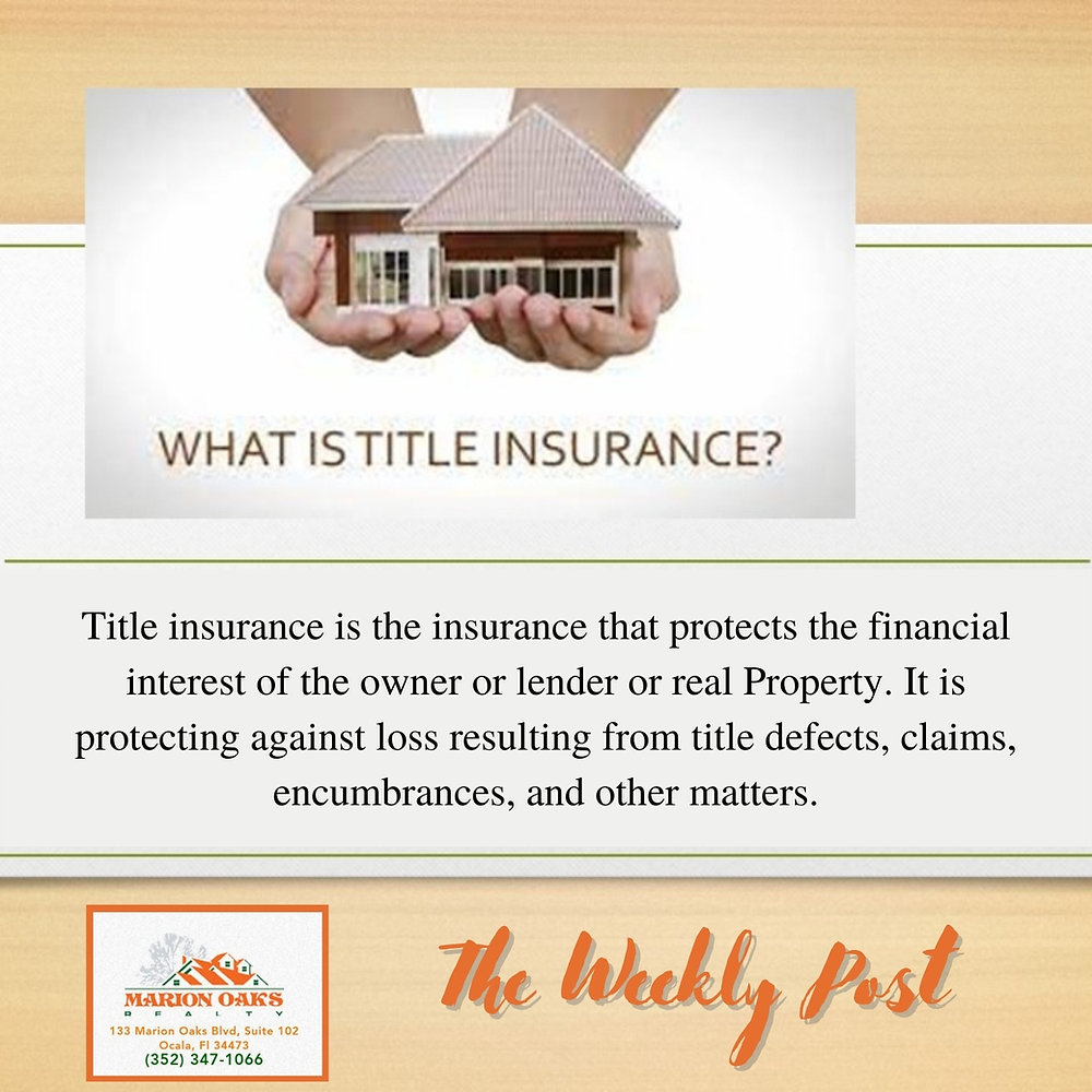 What is title insurance?
