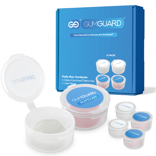 GumGuard® Pink Putty Pack Reline Set - 2 Pack | Gumguard - Soft Denture ...