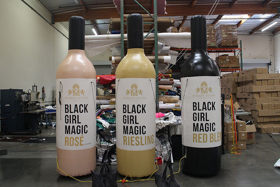 Giant Inflatable Wine Bottles