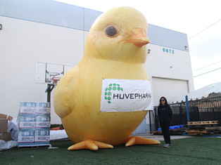 Inflatable Farm Animals: Cow, Goose, Donkey