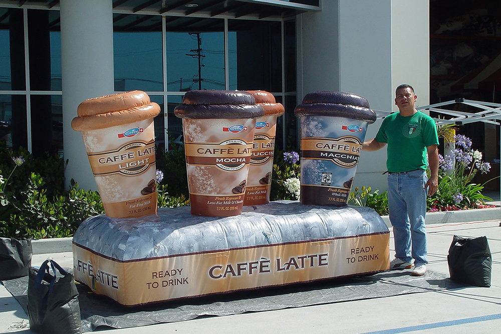 Inflatable Coffee Cups Caffe Latte