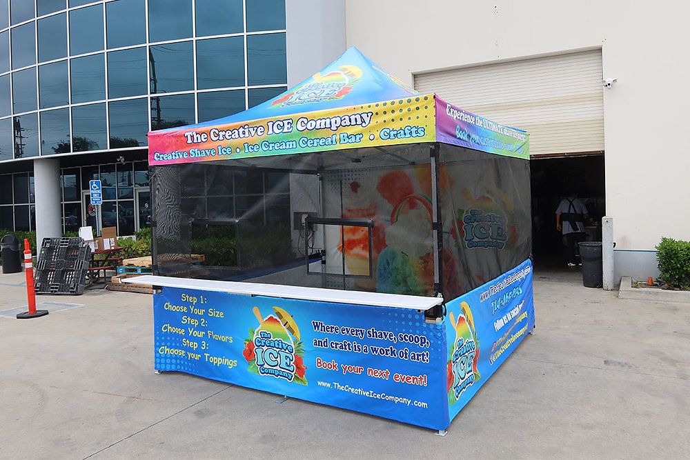 Food Booth Tent Creative Shave Ice