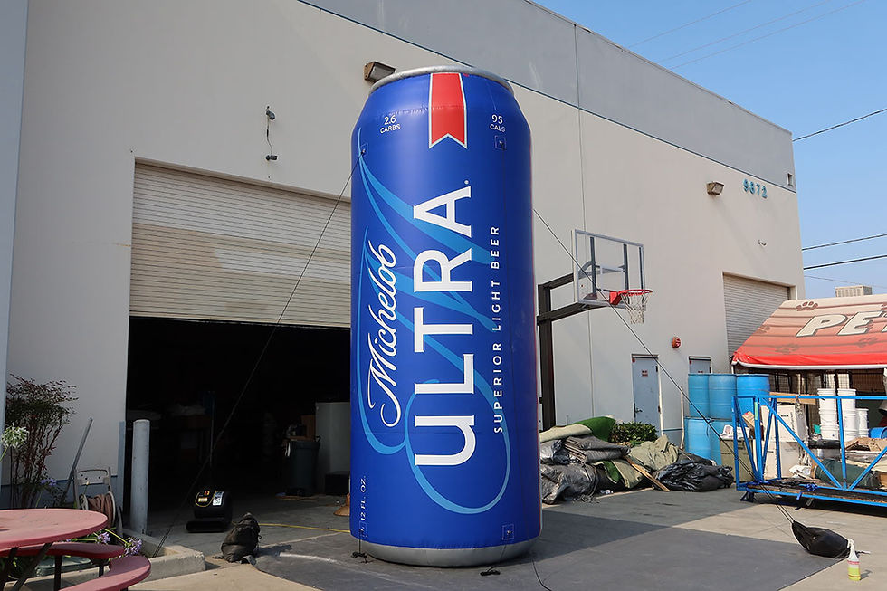 Giant Inflatable Beer Cans