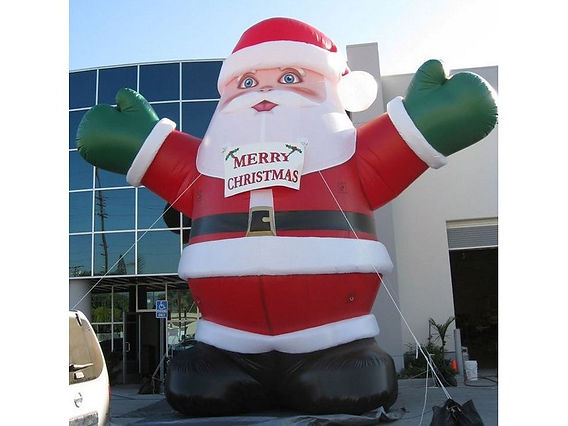 drunk santa inflatable