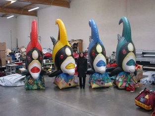 Giant Inflatable Sea Creatures: Fish, Octopus