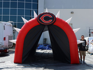 Giant Inflatable Football Tunnels: Helmets, Entrance