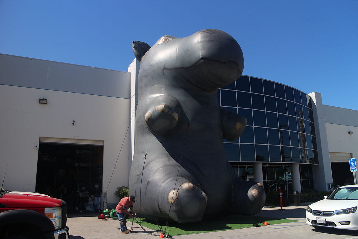 Inflatable Hippo