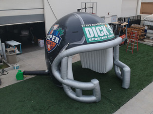 Inflatable NFL Football Helmets: LA Rams, Chicago Bears