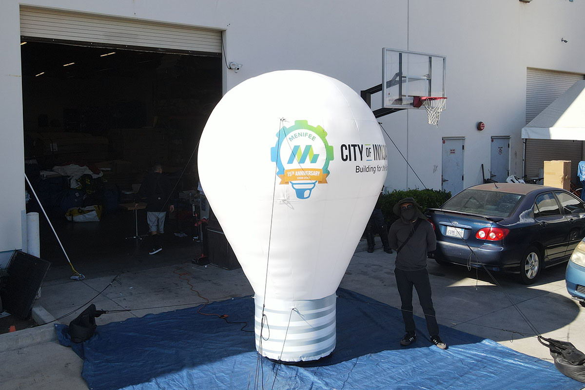 Giant Inflatable Light Bulb