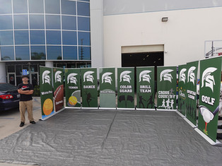 Custom Retractable Banners: Radio Stations, Schools