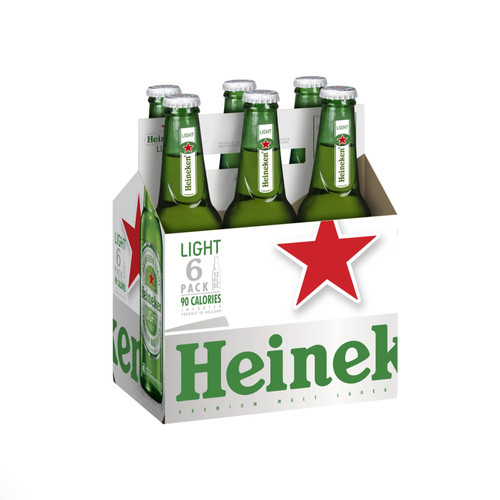 Heineken Light 6pk - 12oz btl | Friendly Fine Wine