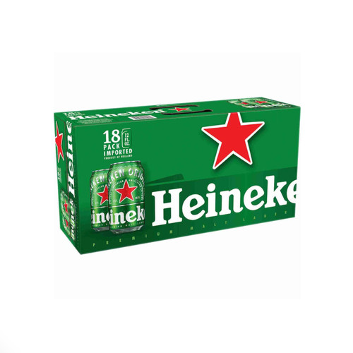 Heineken 18pk - 12oz can | Friendly Fine Wine