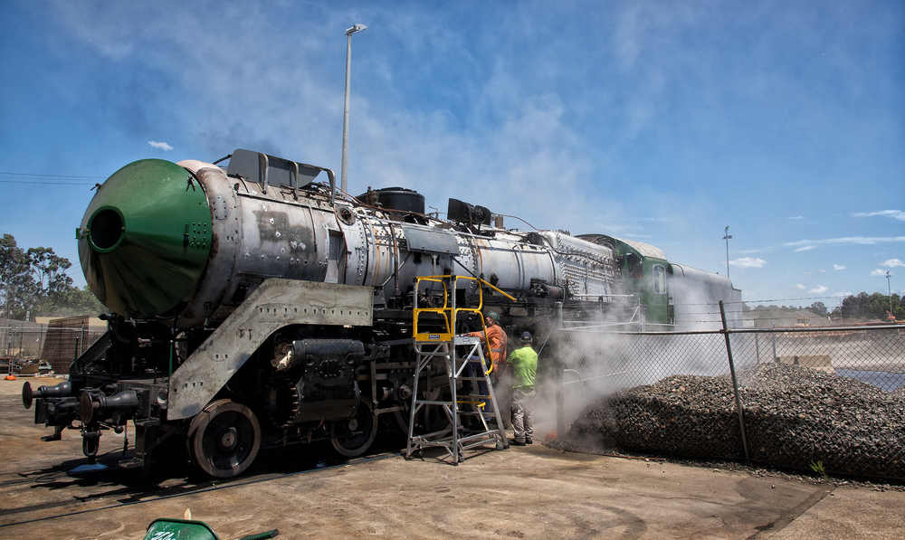 Locomotive 3801 steam test