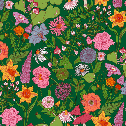 Bloom Wallpaper in Forest-Green | WEAR THE WALLS