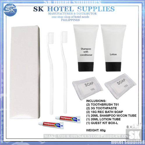 300 sets DOUBLE GUEST KIT #7 (Standard Deluxe Room) | SK HOTEL SUPPLIES