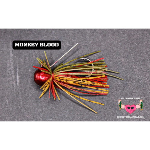 "MONKEY BLOOD" KOOSHBALL MICRO PWR JIG | HH Custom Baits LLC