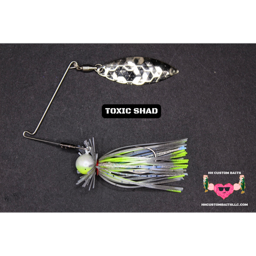"TOXIC SHAD" KOOSHBALL MICRO SPIN SINGLE | HH Custom Baits LLC