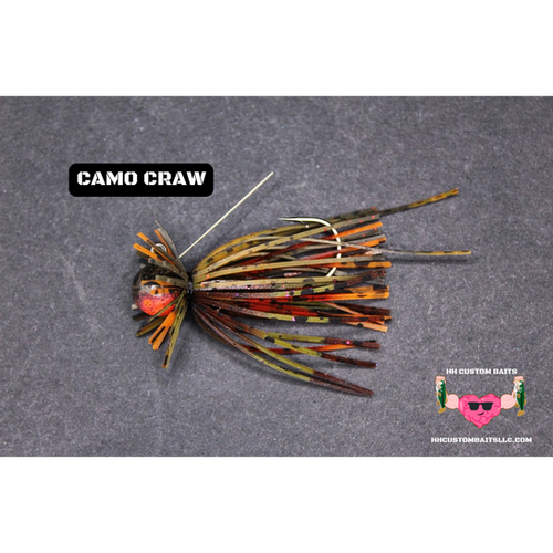 "CAMO CRAW" KOOSHBALL MICRO FINESSE JIG | HH Custom Baits LLC